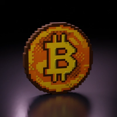AI Pixelated bitcoin coin, 8-bit style. 3D Models | Realistic Pixelated ...