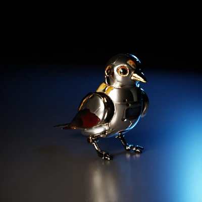 AI Robotic bird with mechanical parts, intricate detail. 3D Models ...