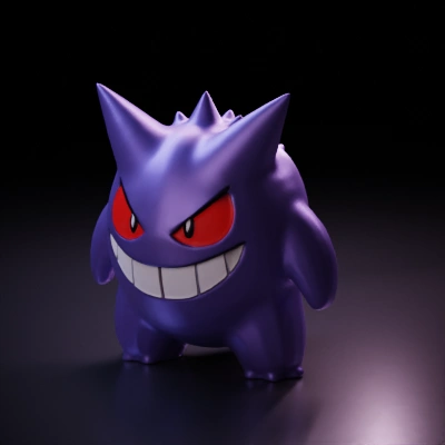 AI Smiling ghost-like creature with pointy ears. 3D Models | Realistic ...