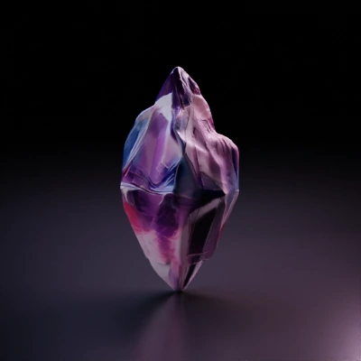 AI Crystal shard, faceted and jagged. 3D 模型 | 江 峰 创建的逼真 Crystal shard ...