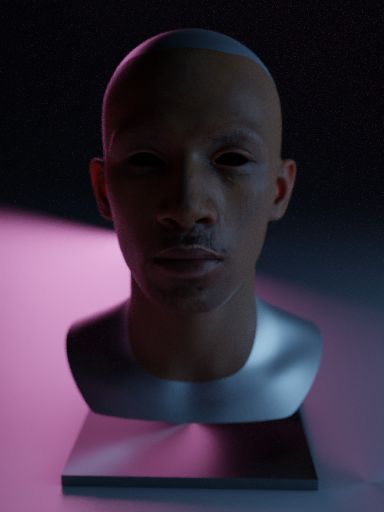 AI face, round, gentle, wrinkles, squinting eyes, low bridge of nose ...