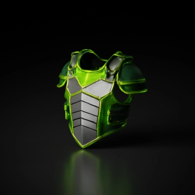 AI Armored chest plate with segmented design. 3D Models | Realistic ...