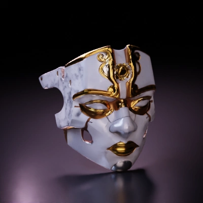 AI Mechanical mask with intricate details. 3D 模型 | SynthIneffable 创建的逼真 ...