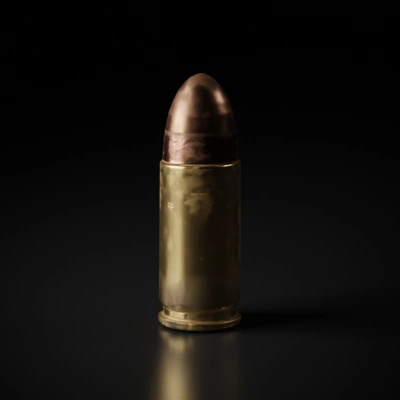 AI bullet with brass casing. 3D Models | Realistic bullet with brass ...