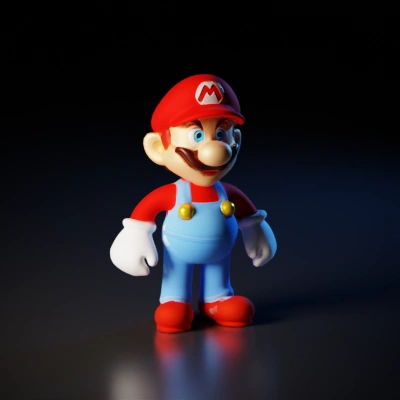 AI Mario-like character. 3D Models | Realistic Mario-like character. 3D ...