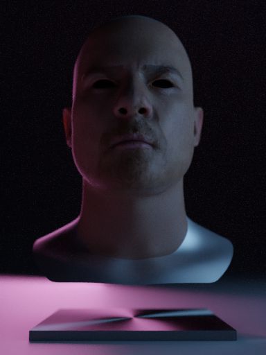 AI face, round, gentle, wrinkles, squinting eyes, low bridge of nose ...