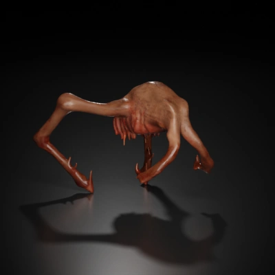 AI Alien creature with multiple limbs and claws. 3D Models | Realistic ...