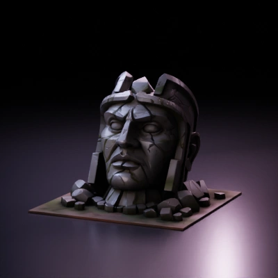 AI Large rocky formation on ground. 3D Models | Realistic Large rocky ...