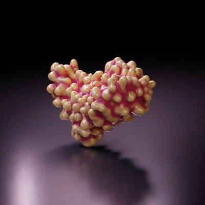 AI Biological cell-like structure with irregular shapes. asymmetric ...