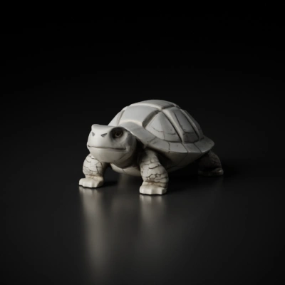 AI Robotic turtle with segmented shell, mechanical limbs. 3D Models ...