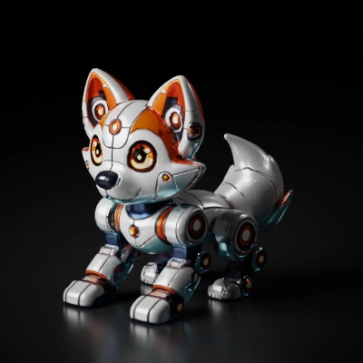 AI Robot fox, futuristic design. 3D Models | Realistic Robot fox ...