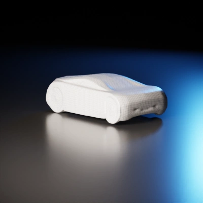 AI Futuristic sports car concept design, sleek and aerodynamic ...