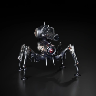 AI Mechanical spider tank with cannon and intricate design. 3D Models ...
