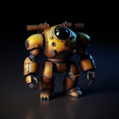 AI Futuristic armored exosuit. 3D Models | Realistic Futuristic armored ...