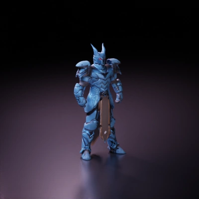 AI the merciless of dc comic, Armored knight with elaborate details ...