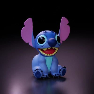 AI blue alien creature with big ears. 3D Models | Realistic blue alien ...