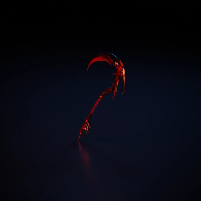 AI Curved blade scythe with intricate design. 3D Models | Realistic ...