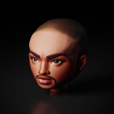 AI Stylized human face illustration. 3D Models | Realistic Stylized ...