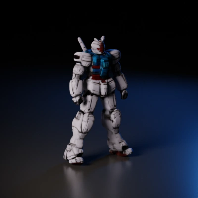 AI Gundam style mech, humanoid robot, detailed armor. 3D 模型 | Todd 创建的 ...