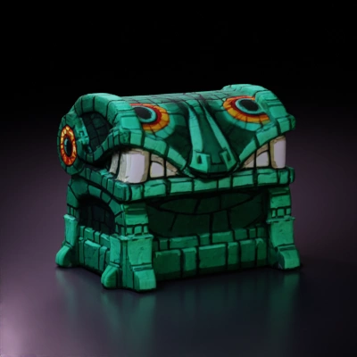 AI Treasure chest with intricate designs. the legend of zelda chest 3D ...