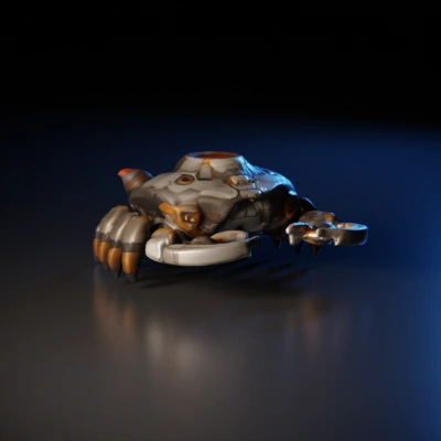 AI 8 LEGGED Mech crab with mechanical claws AND segmented areas. 3D ...