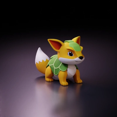 AI fox-turtle hybrid creature. 3D Models | Realistic fox-turtle hybrid ...