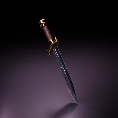 AI Ornate medieval dagger with engraved blade. 3D Models | Realistic ...