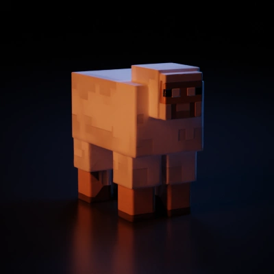AI Blocky voxel sheep, Minecraft character. 3D Models | Realistic ...