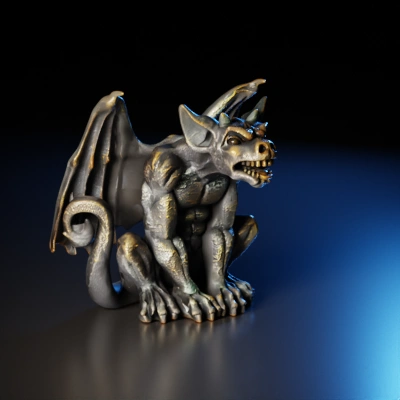 AI mythical gargoyle statue. 3D Models | Realistic mythical gargoyle ...