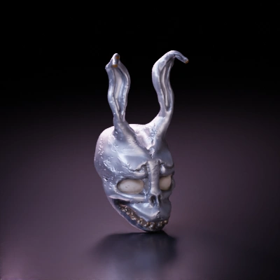 AI Creepy rabbit skull mask with long ears. 3D Models | Realistic ...