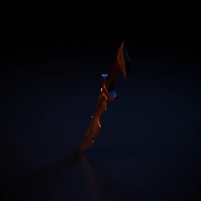 AI Fantasy dagger with intricate design, polished handle. 3D Models ...