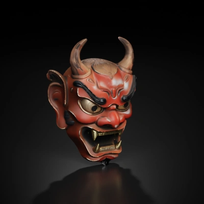 AI ornate demon mask. 3D Models | Realistic ornate demon mask. 3D ...