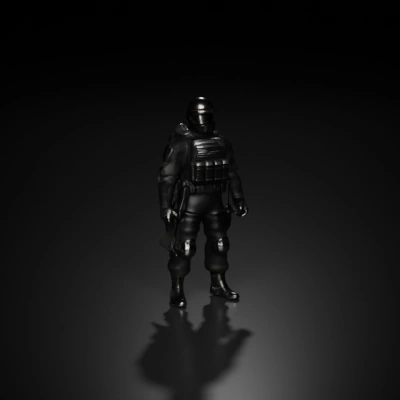 AI Tactical soldier with full gear, combat-ready. 3D Models | Realistic ...