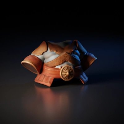 AI Medieval warrior armor torso with ornate details. 3D Models ...