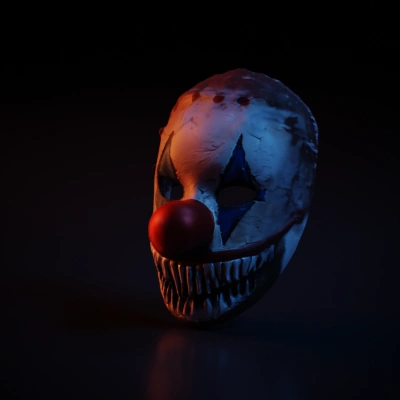 AI Horror clown mask. 3D Models | Realistic Horror clown mask. 3D ...