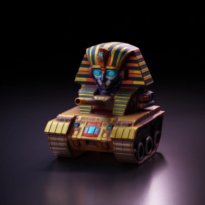 AI robotic sphinx tank. 3D Models | Realistic robotic sphinx tank. 3D ...