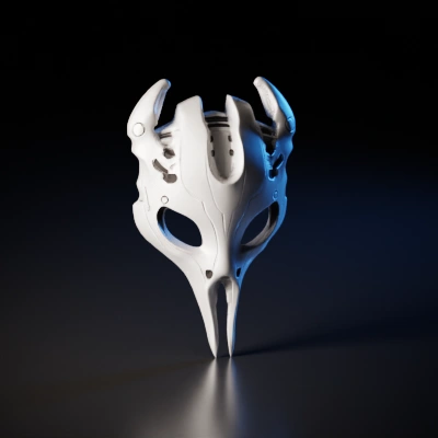 AI futuristic or alien mask. 3D Models | Realistic futuristic or alien ...